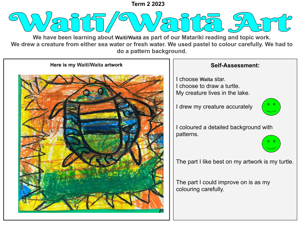 Waiti\waita art – Pantheon @ Ohaeawai School